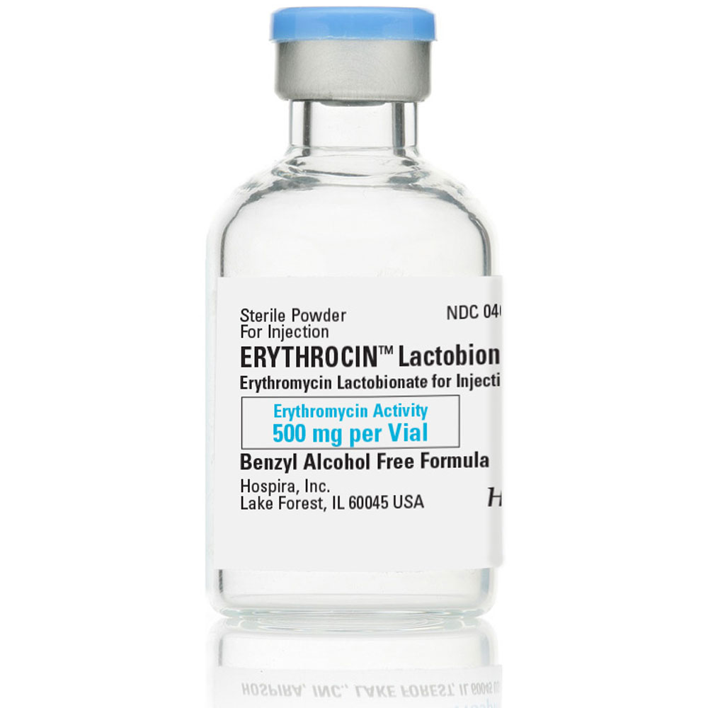 Erythromycin for Animals - Lactobionate for Injection, 500-mg per Vial ...