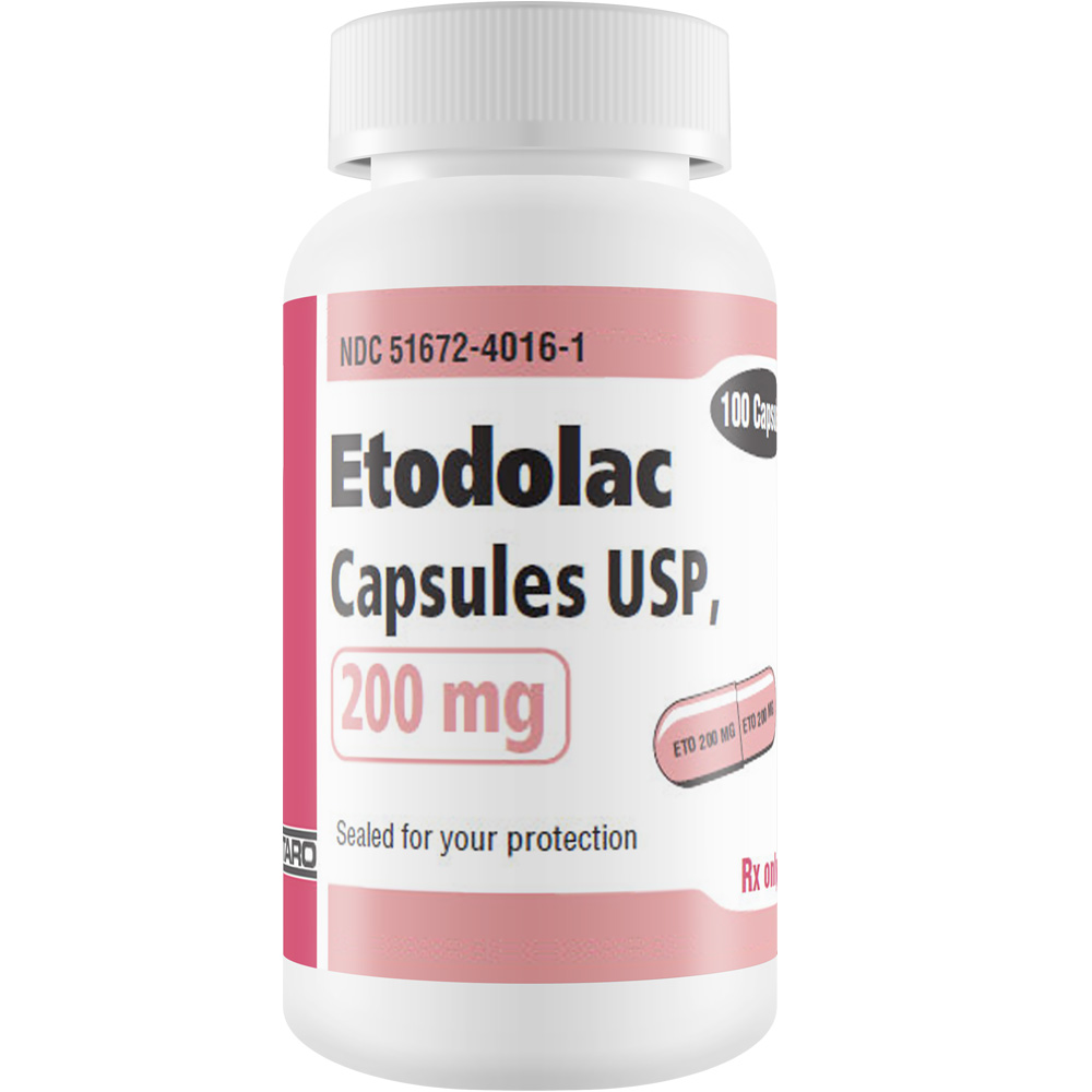 Etodolac 200 mg (100 Caps) | On Sale | EntirelyPets Rx