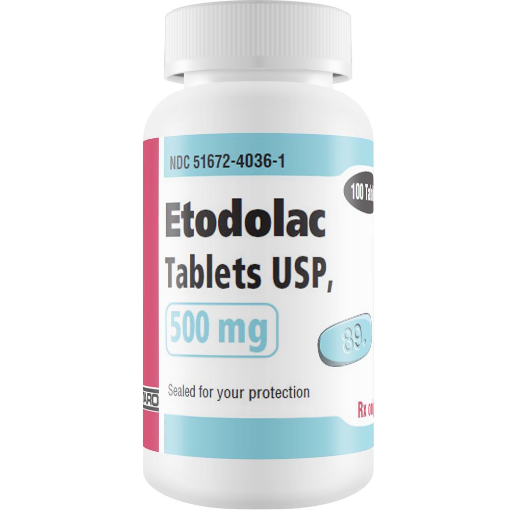 Etodolac 500 mg (100 tabs) | On Sale | EntirelyPets Rx