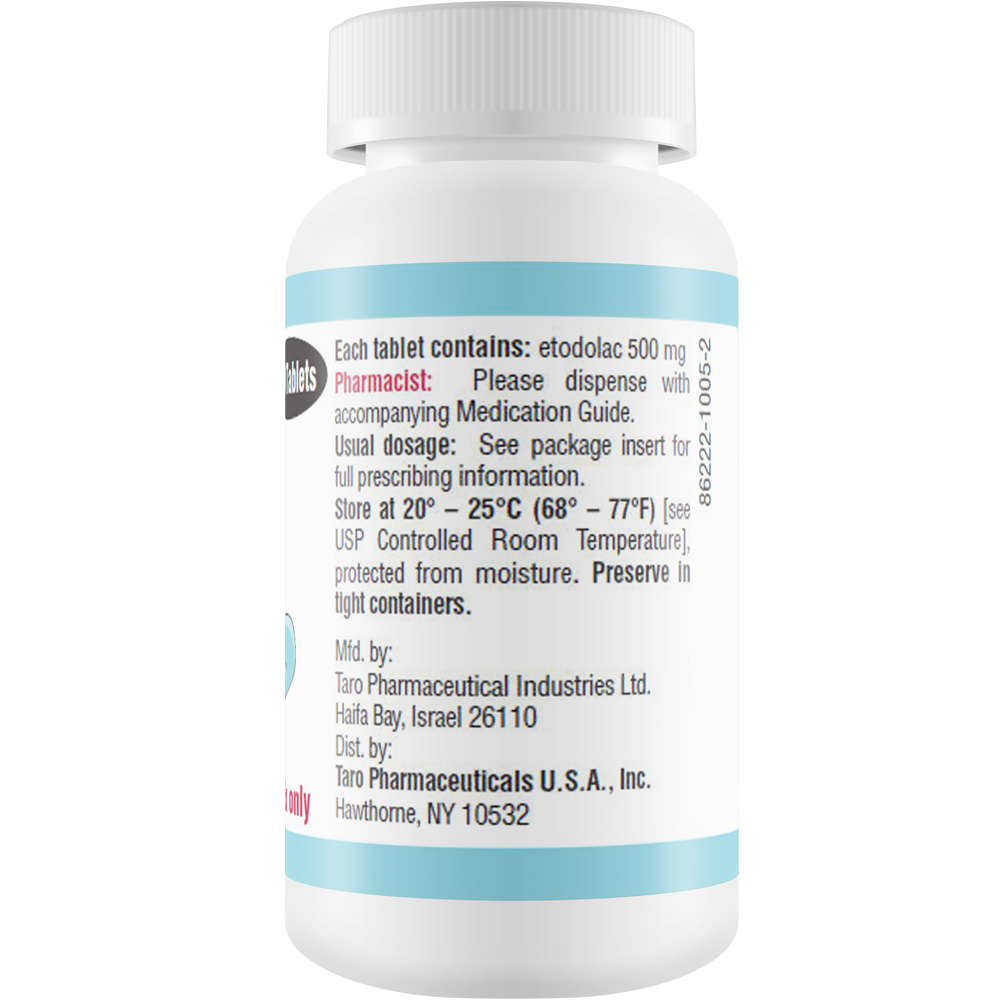 Etodolac 500 mg (Per tab) | On Sale | EntirelyPets Rx