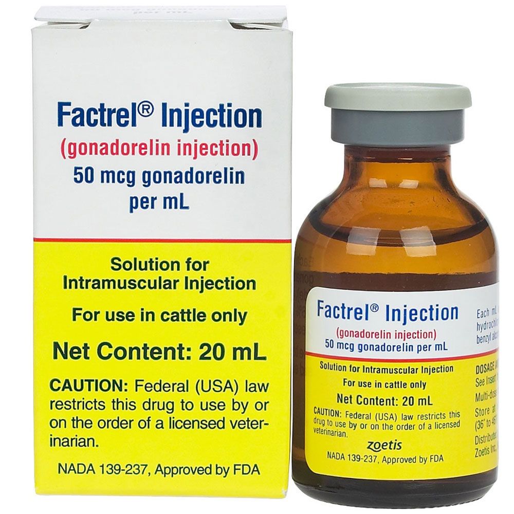 Factrel Injection Solution (GnRH) - 20mL (50 mcg/mL) | On Sale | EntirelyPets Rx