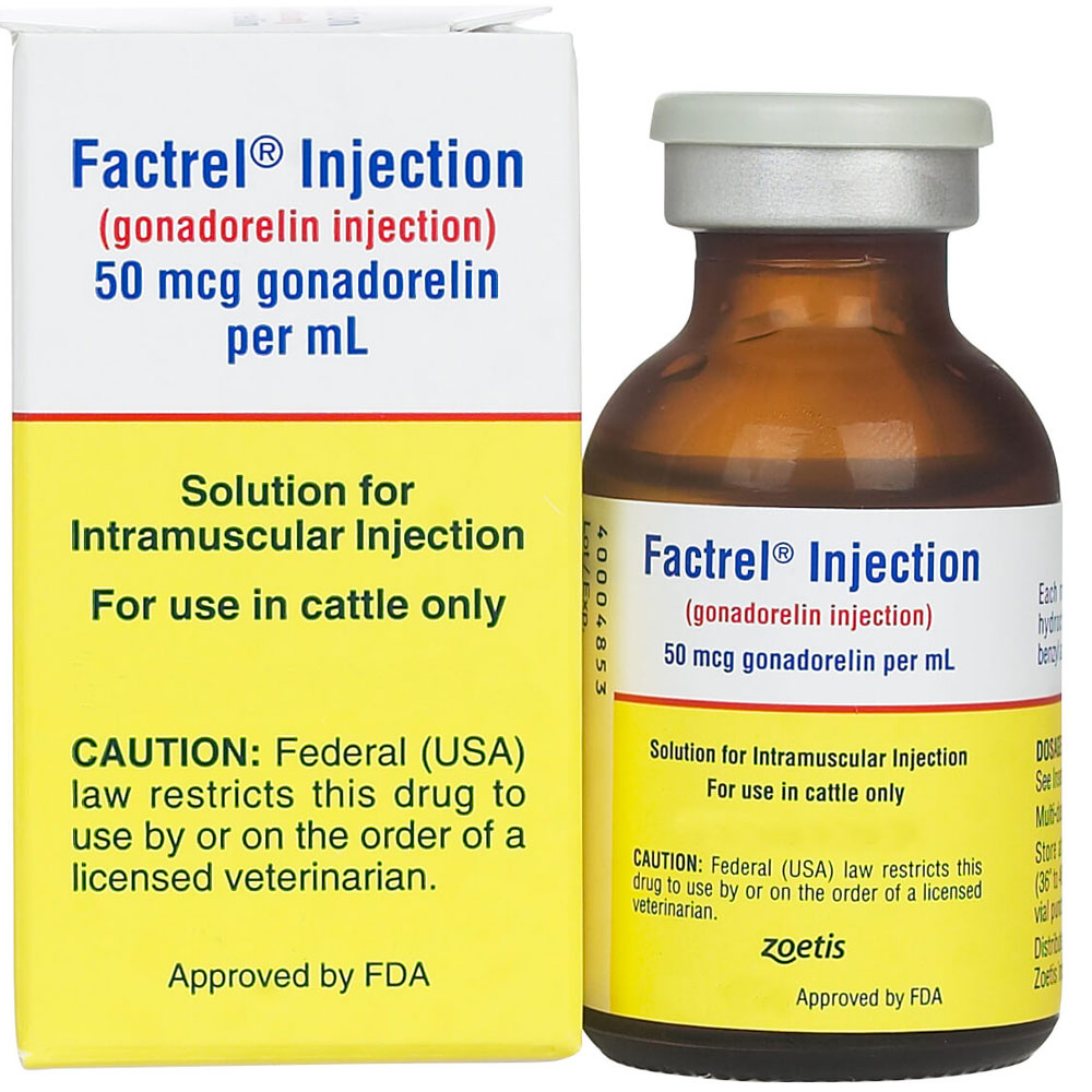 Factrel for Cattle - Injection Solution (GnRH) - 50mL (50 mcg/mL ...