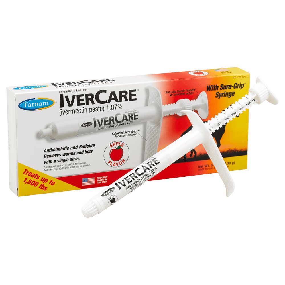 Farnam IverCare Paste, Anthelmintic and Boticide, 7.3gm | On Sale ...