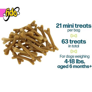 Fido Dental Care Belly Bones (Mini 21 Pack) | On Sale | EntirelyPets Rx