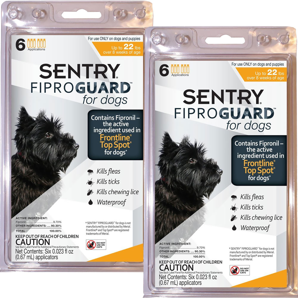 Fiproguard Flea & Tick Squeeze-On for Dogs Upto 22 lbs, 12-PACK | On ...