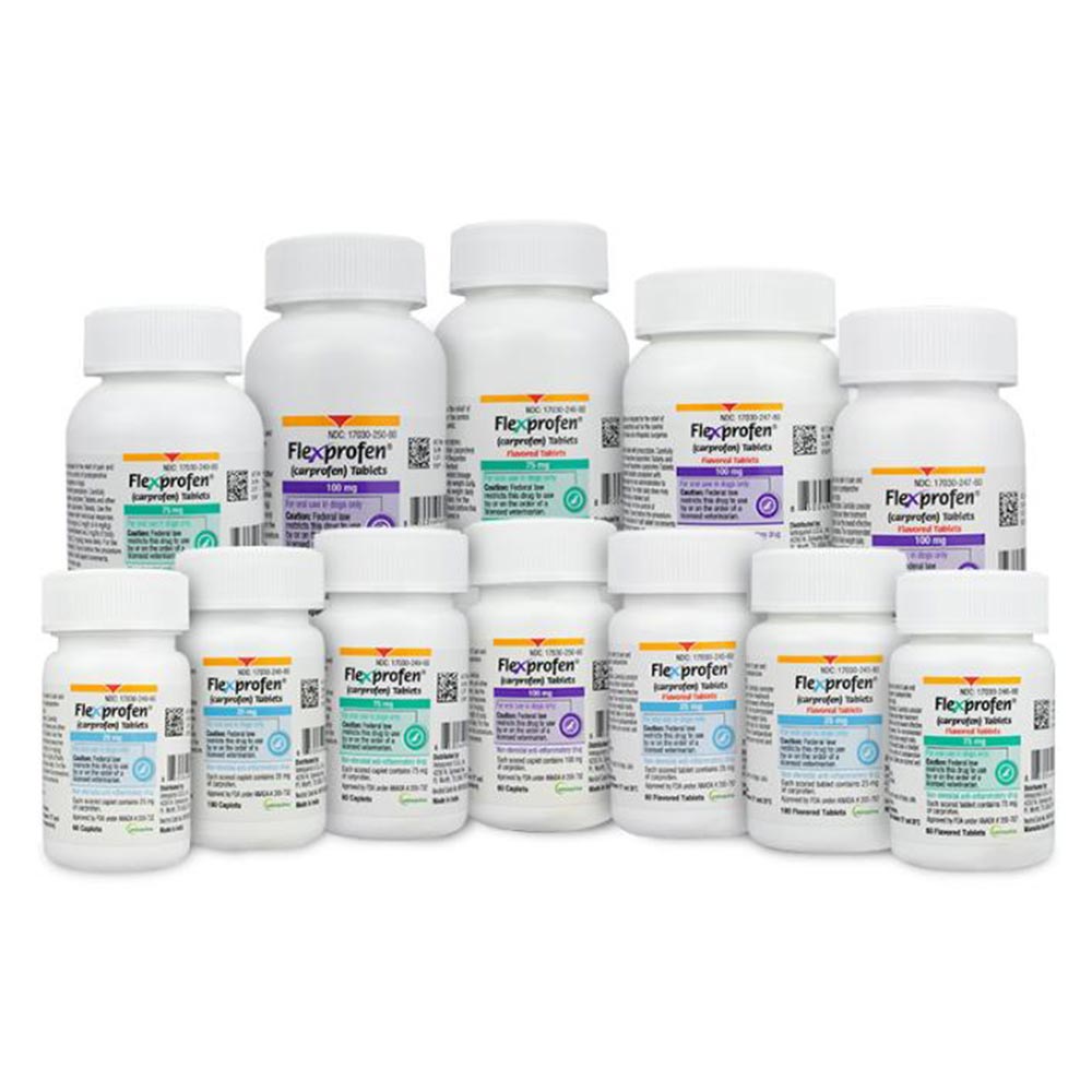 Flexprofen (carprofen) Capsules for Dogs - 75 mg (60 count) | On Sale ...