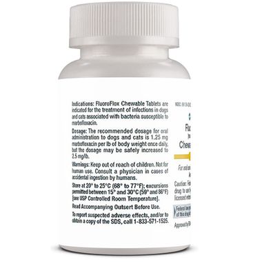 FluoroFlox (Marbofloxacin) Chewable Tablets for Dogs and Cats 25mg, Per ...
