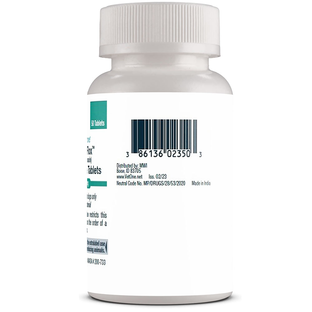 FluoroFlox (Marbofloxacin) Chewable Tablets for Dogs and Cats 200mg, 50 ...