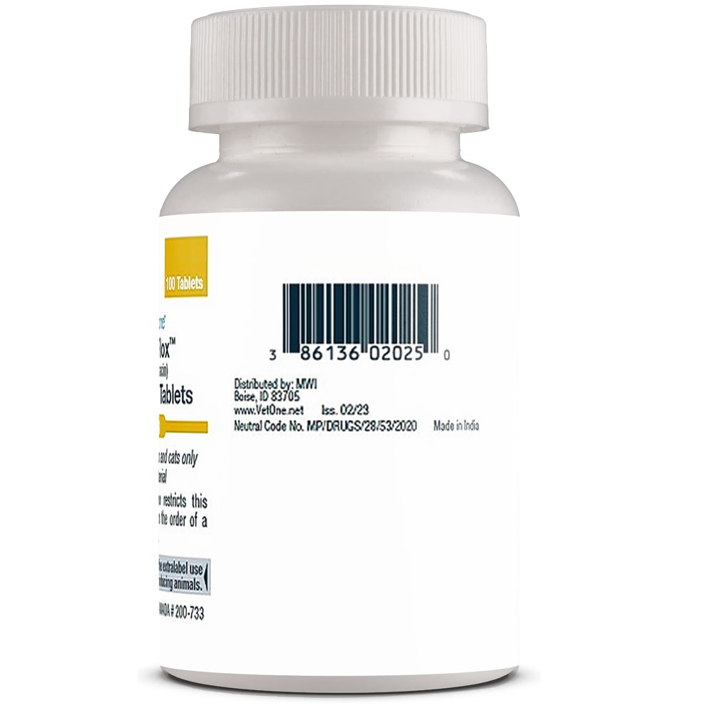 FluoroFlox (Marbofloxacin) Chewable Tablets for Dogs and Cats 25mg, 100 ...