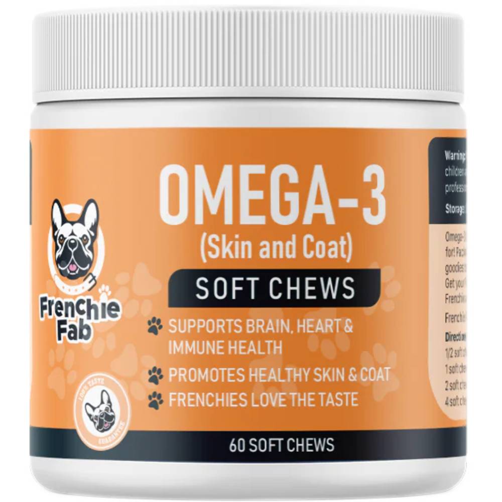 Frenchie Fab Omega-3 (Skin and Coat) Soft Chews (60 count) | On Sale ...