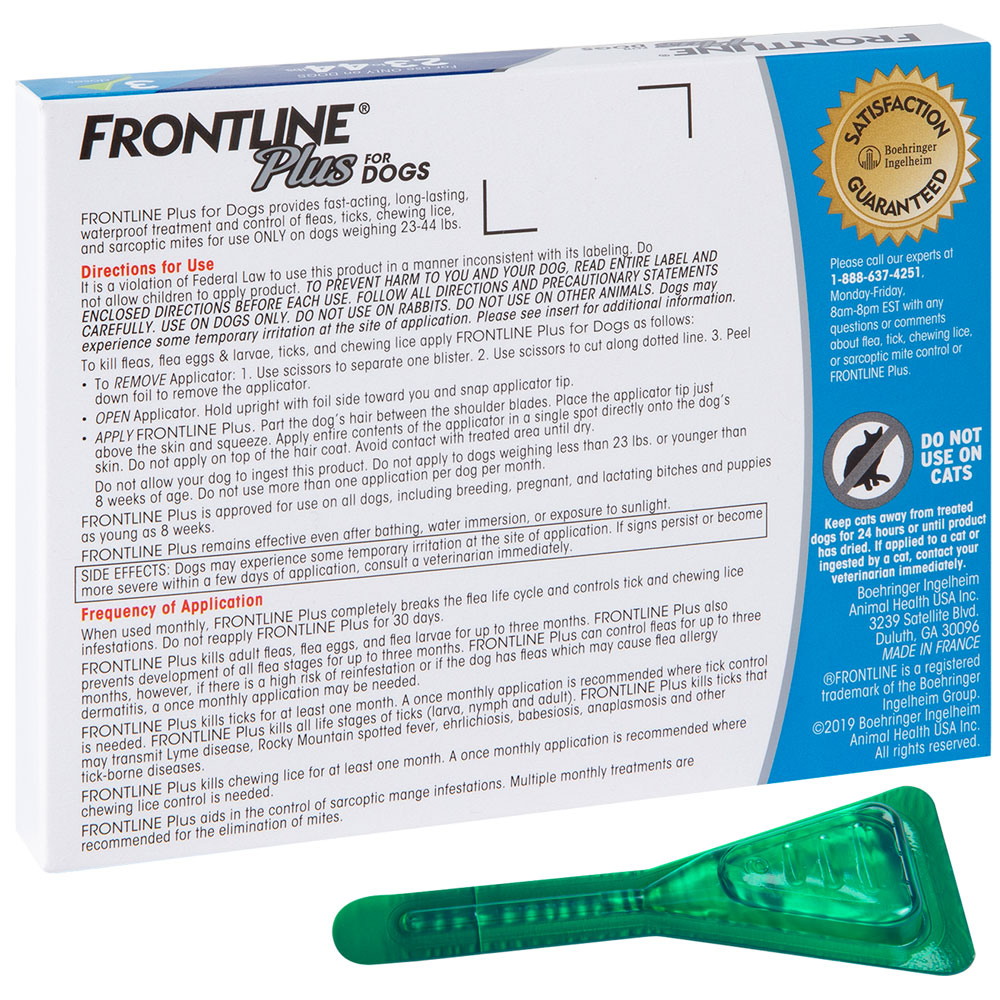 Frontline Plus for Dogs 23-44 lbs (6 Month) | Free Shipping* | EP Rx