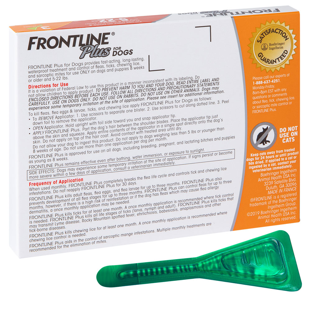 Frontline Plus for Dogs 5-22 lbs (3 Month) | EP Rx