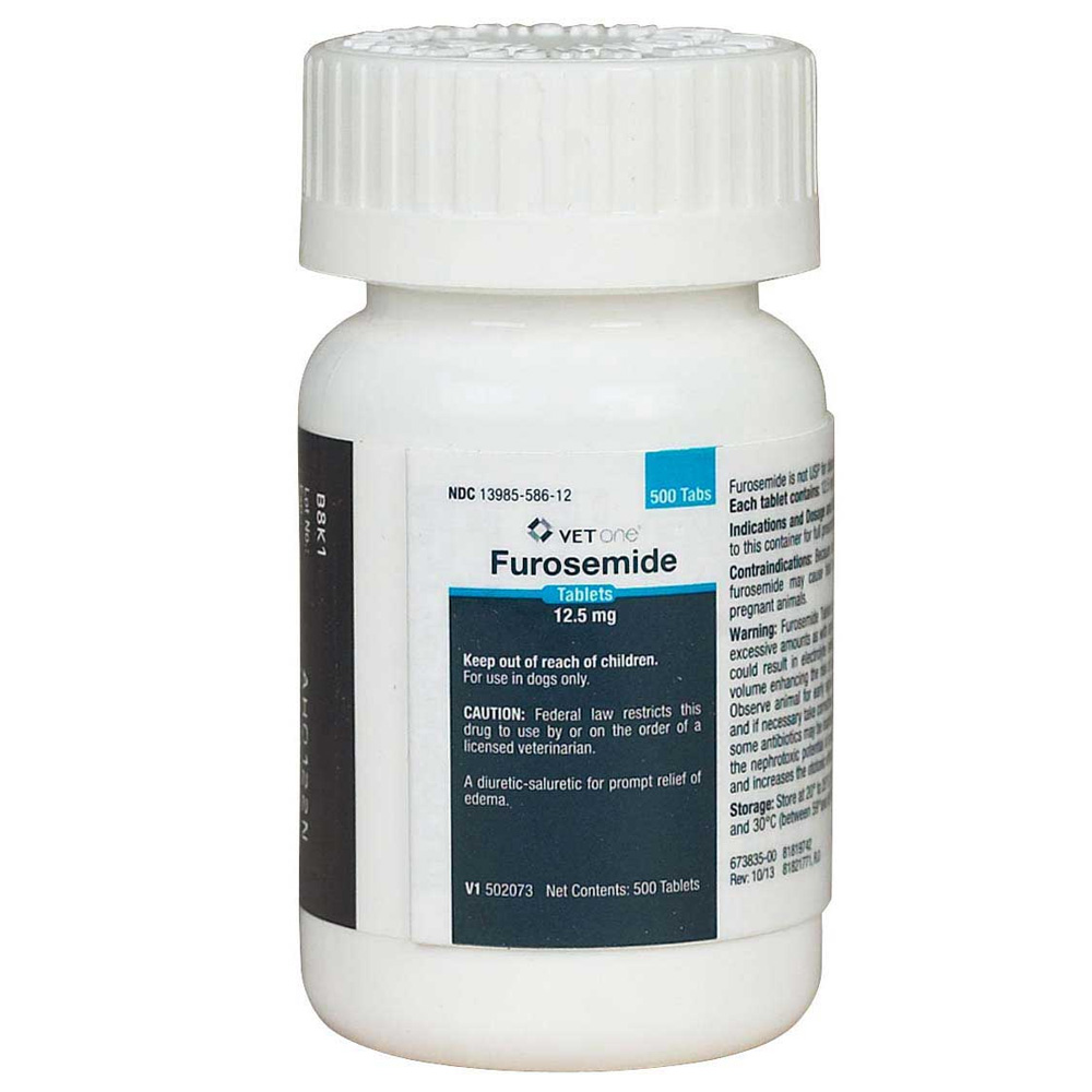 Furosemide 12.5 mg (500 Tabs) | On Sale | EntirelyPets Rx