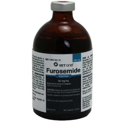Furosemide Injection (100 mL) | On Sale | EntirelyPets Rx