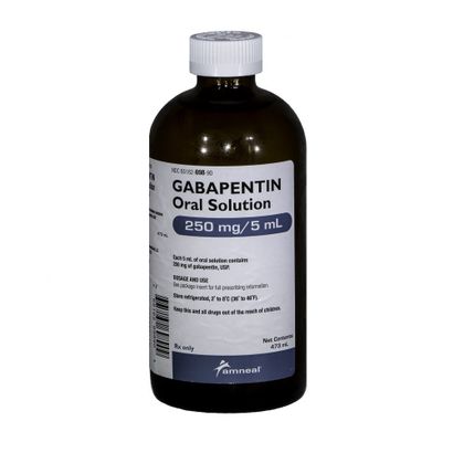 Gabapentin Solution 250mg / 5 mL | On Sale | EntirelyPets Rx