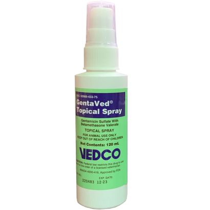 GentaVed Topical Spray for Dogs, 120-ml | On Sale | EntirelyPets Rx