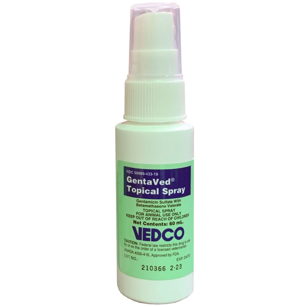GentaVed Topical Spray for Dogs, 60-ml | On Sale | EntirelyPets Rx