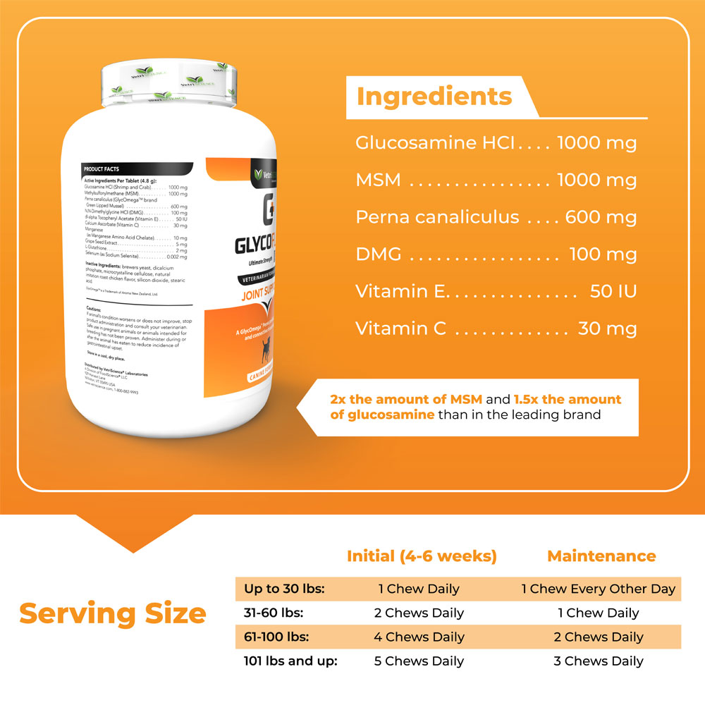 GlycoFlex 3 for Dogs - 3-PACK (360 Tabs) | On Sale | EntirelyPets Rx