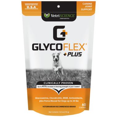 GlycoFlex Plus Joint Supplement for Small Dogs up to 30 lbs (60 Chews ...