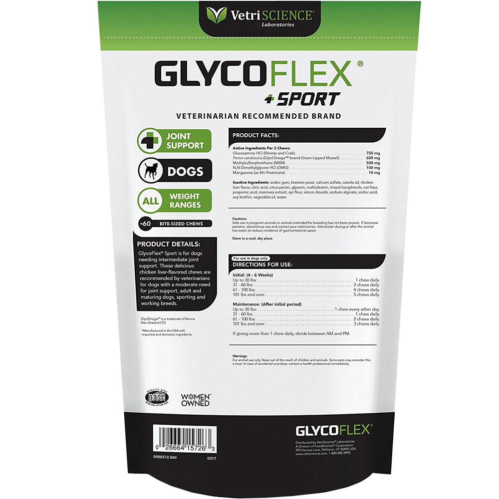 GlycoFlex Sport for Dogs - (60 Soft Chews) | On Sale | EntirelyPets Rx