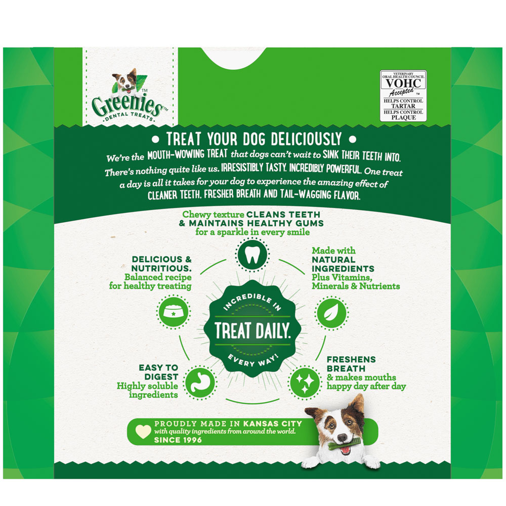 Greenies Original Dental Chew Dog Treats - Large 54oz (34 Bones) | On ...