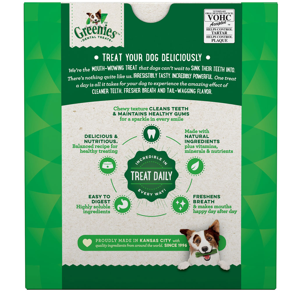 Greenies Original Dental Chew Dog Treats - Teenie 36 oz (130 Bones ...
