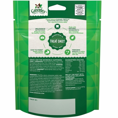 Greenies Original Dental Chew Dog Treats - Teenie 3oz (11 Bones) | On ...