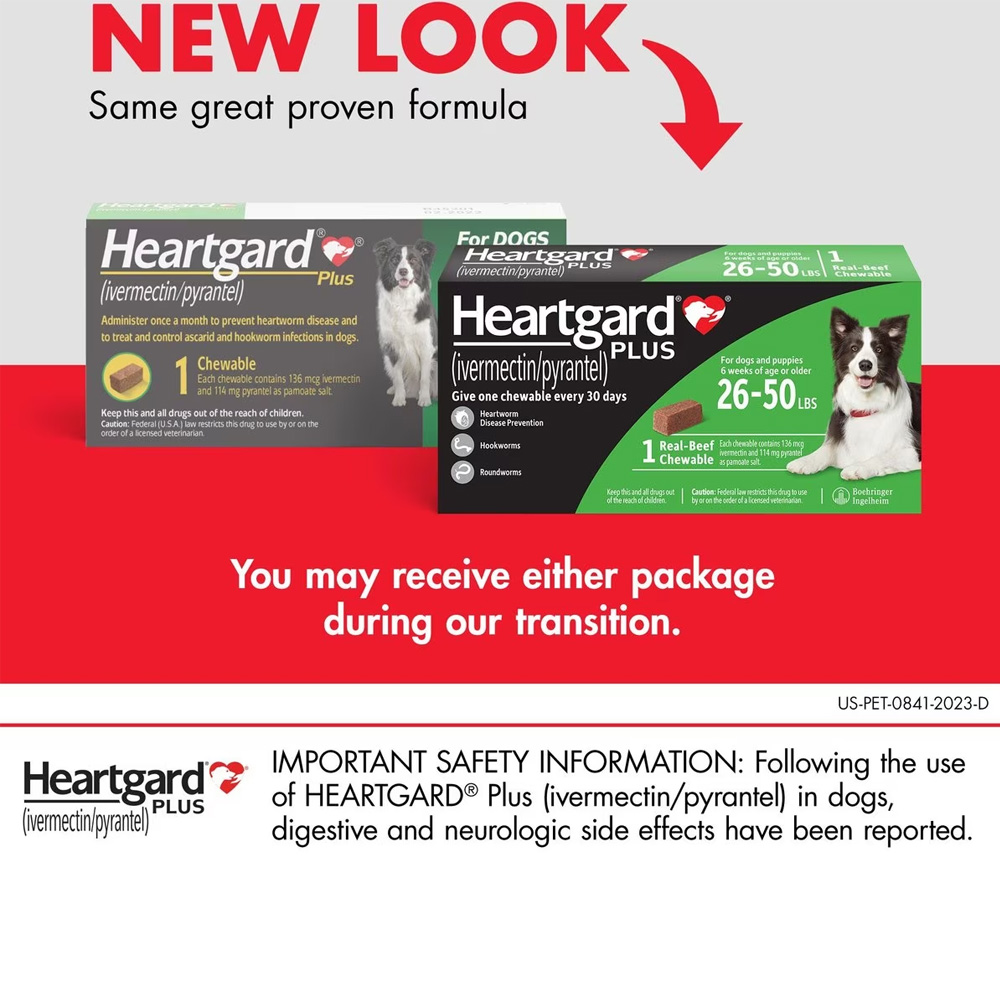 Heartgard Plus Green for Dogs 26-50 lbs (1 Chew) | EP Rx