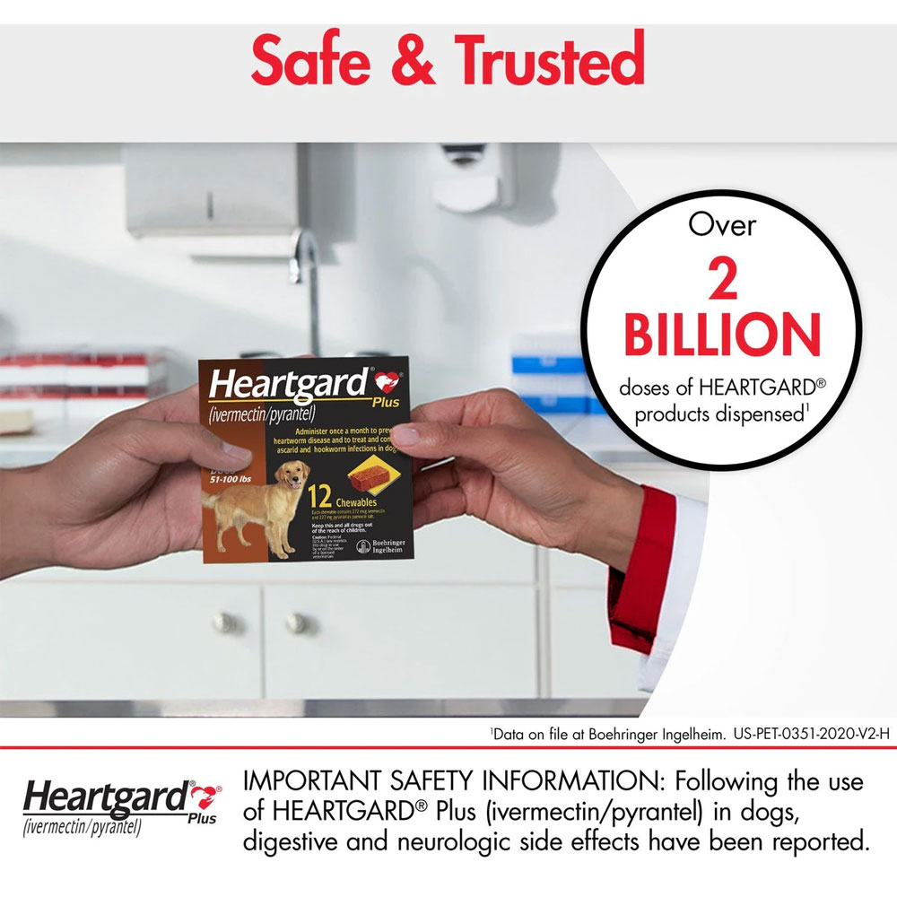 Heartgard Plus Blue for Dogs Up to 25 lbs (1 Chew) | Free Shipping*