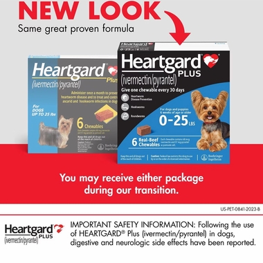 Heartgard Plus Blue for Dogs Up to 25 lbs (6 Chews) | Free Shipping*