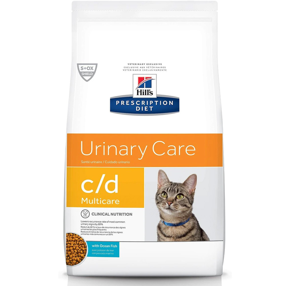 Hill's Prescription Diet c/d Multicare Urinary Care Ocean Fish Dry Cat ...