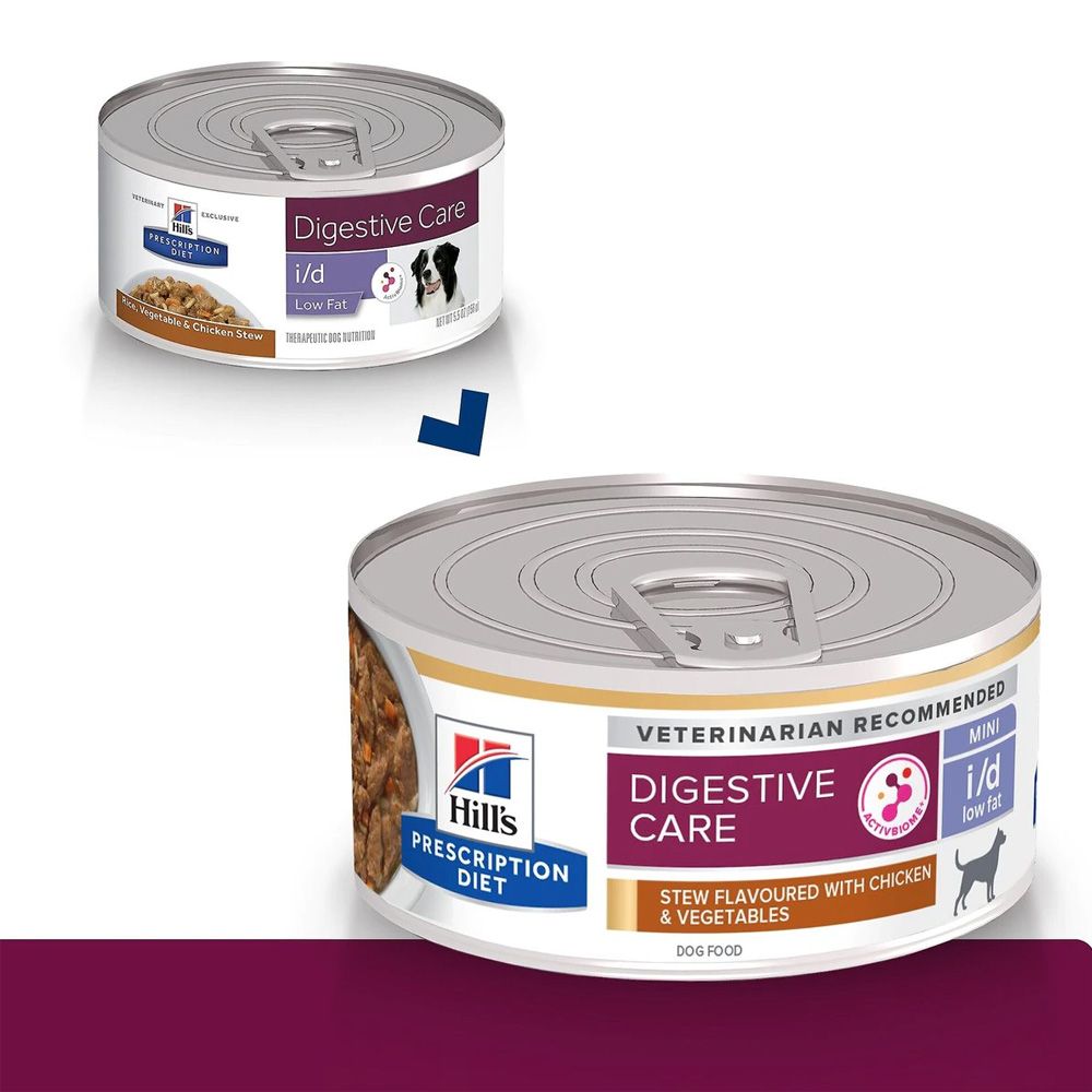 Hill's Prescription Diet i/d Digestive Care Low Fat Rice, Vegetable ...