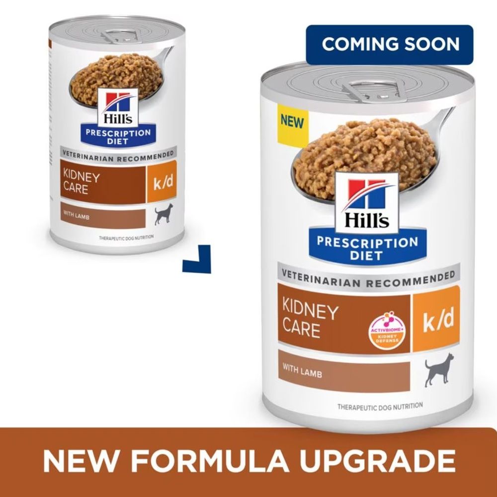 Hill's Prescription Diet k/d Kidney Care with Lamb Canned Dog Food, 13 ...