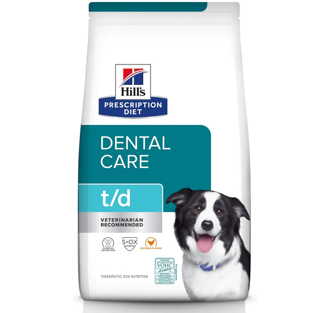 Hill's Prescription Diet t/d Dental Care Chicken Flavor Dry Dog Food ...