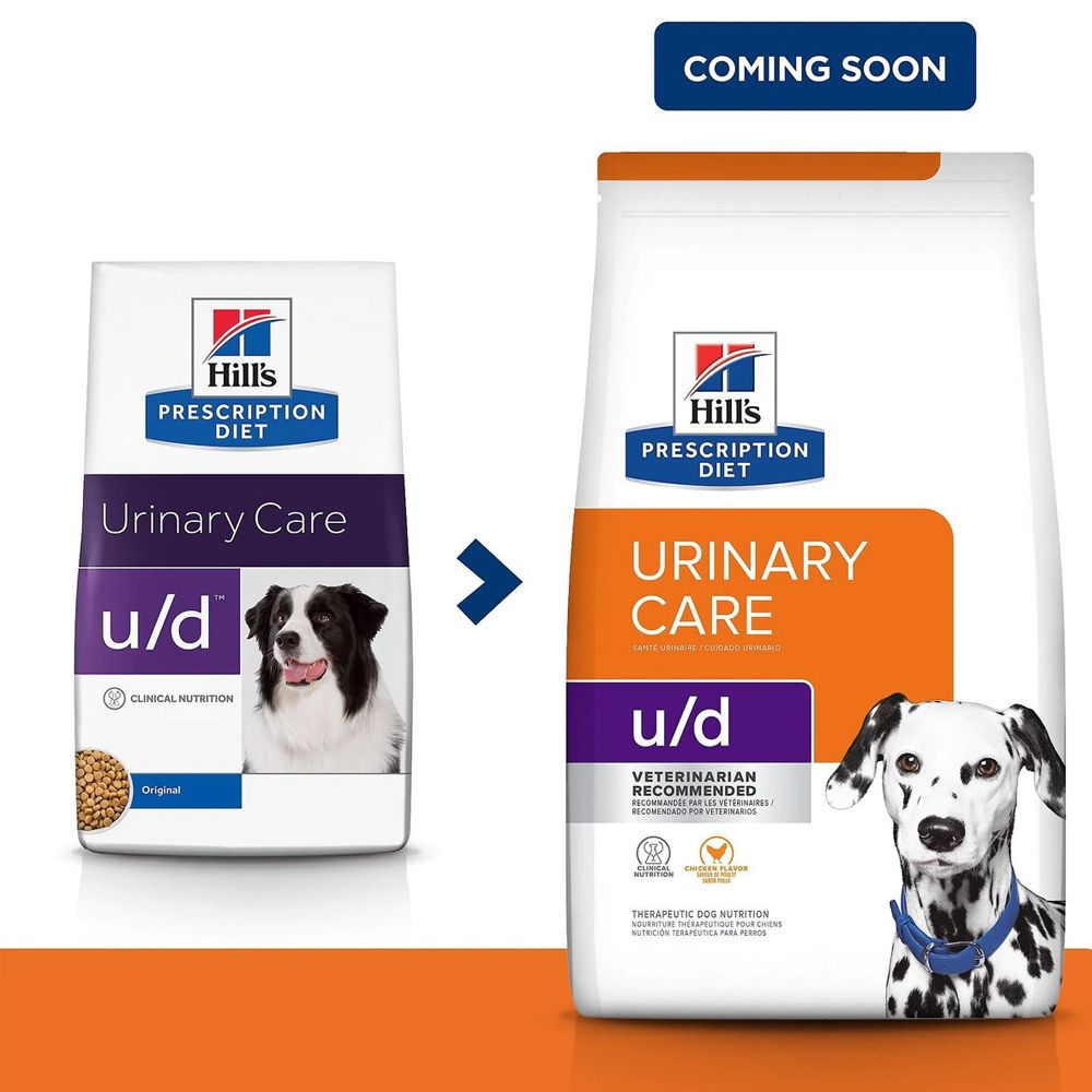Hill's Prescription Diet u/d Urinary Care Original Flavor Dry Dog Food ...