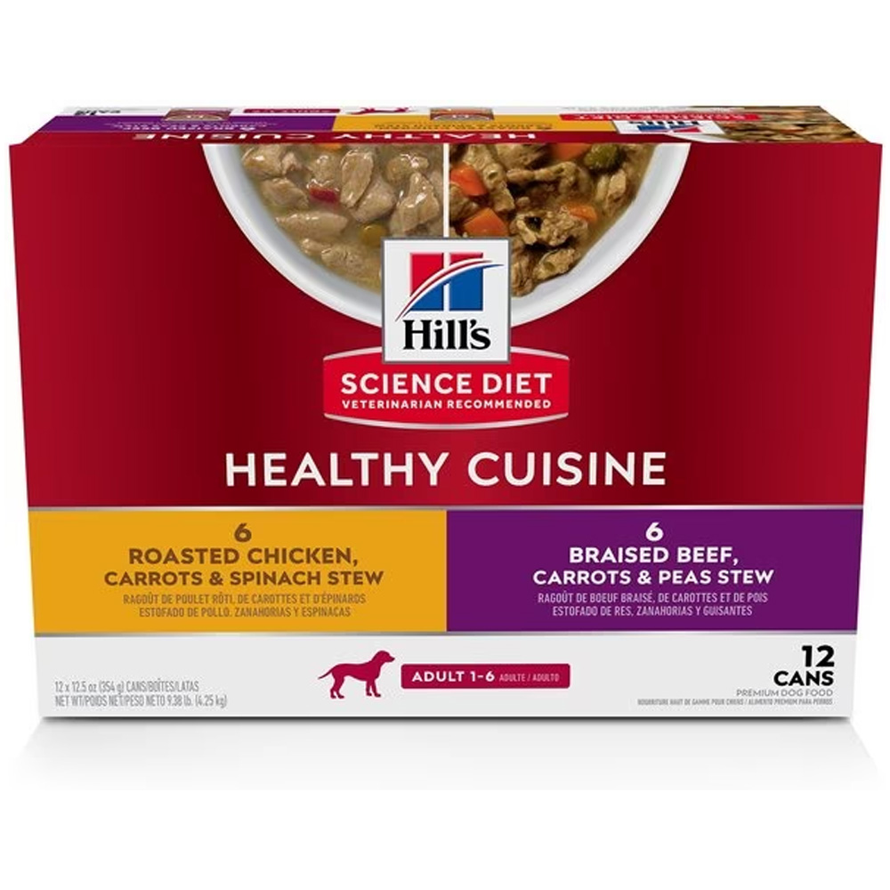 Hill's Science Diet Healthy Cuisine Variety Pack Adult Canned Dog Food ...