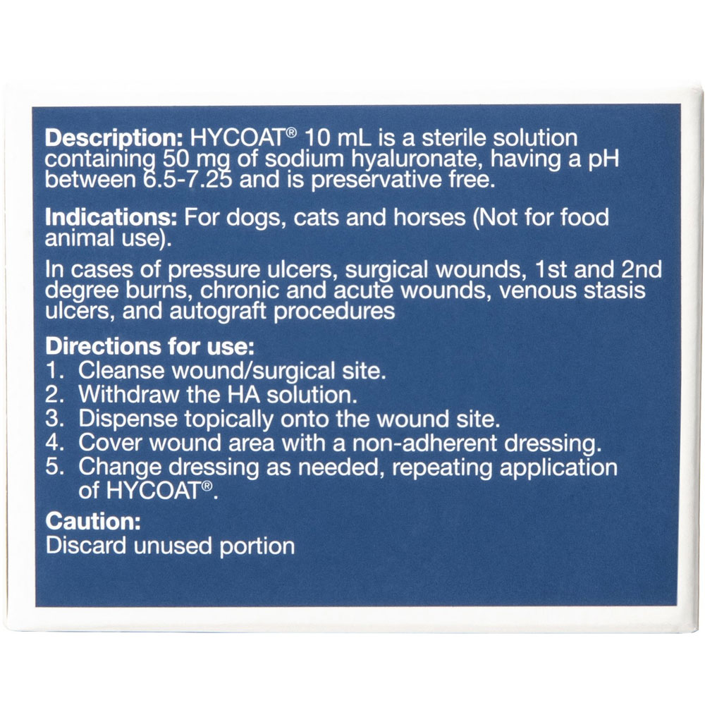 Hycoat 50mg [Sodium Hyaluronate] (10 ml) | On Sale | EntirelyPets Rx