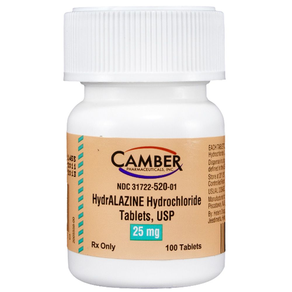 Hydralazine Tablets 25mg, 100 Count | On Sale | EntirelyPets Rx