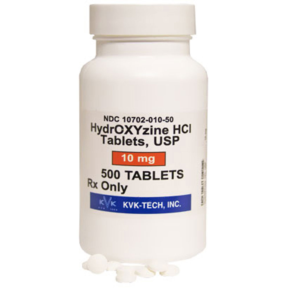 Hydroxyzine Hydrochloride Tabs 10 mg (per tab) | On Sale | EntirelyPets Rx