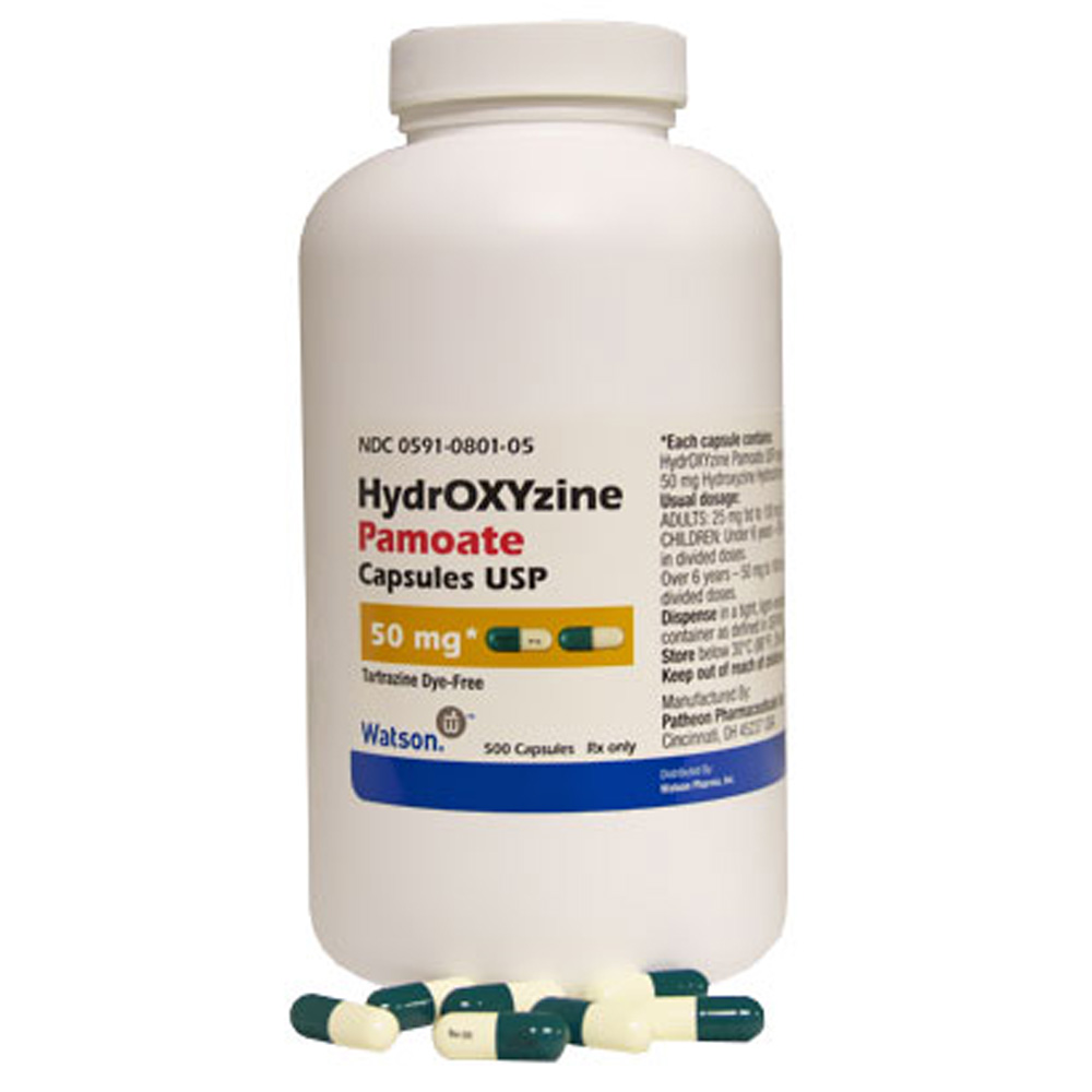 Hydroxyzine Pamoate 50mg per cap On Sale EntirelyPets Rx