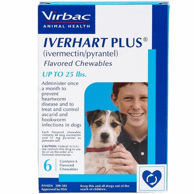 Iverhart Plus for Dogs Up to 25 lbs (6 Chew Tabs) | On Sale ...