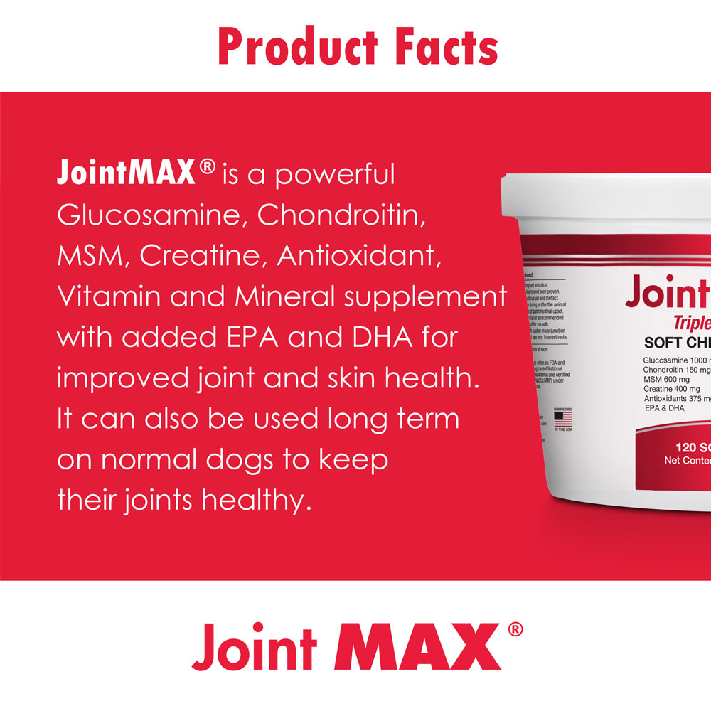 Joint MAX Triple Strength Soft Chews, 120 Ct | Free Shipping ...