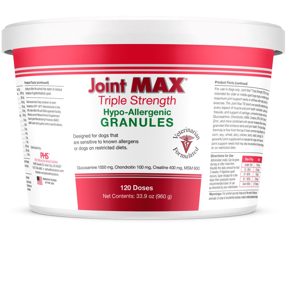 Joint MAX Triple Strength Hypoallergenic Granules | On Sale ...