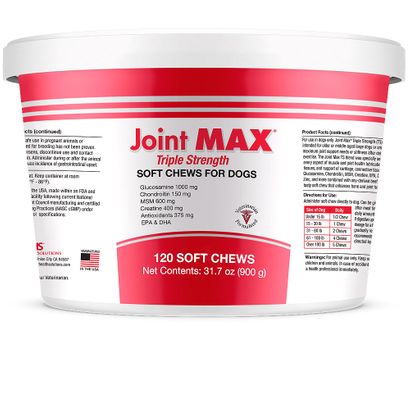 Joint MAX Triple Strength Soft Chews, 120 Ct | Free Shipping ...