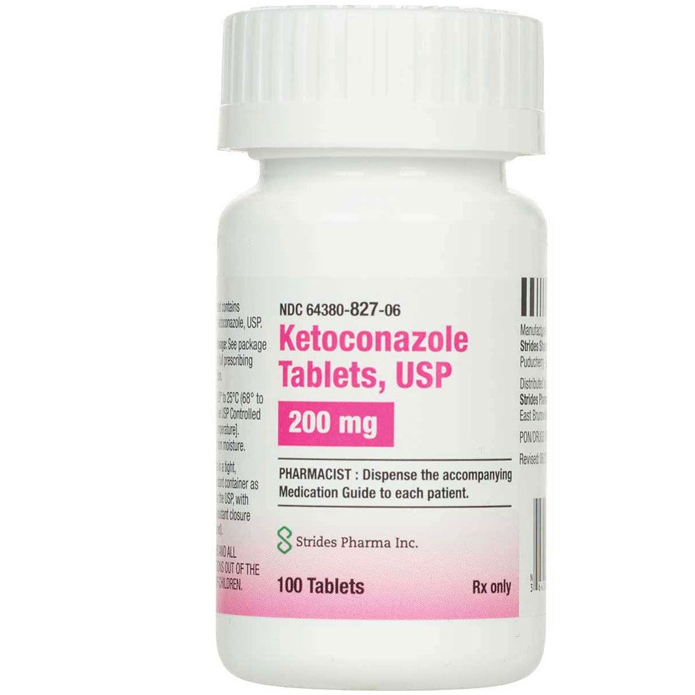 Ketoconazole (Generic) Tablets, 100 tablets, 200-mg | On Sale ...