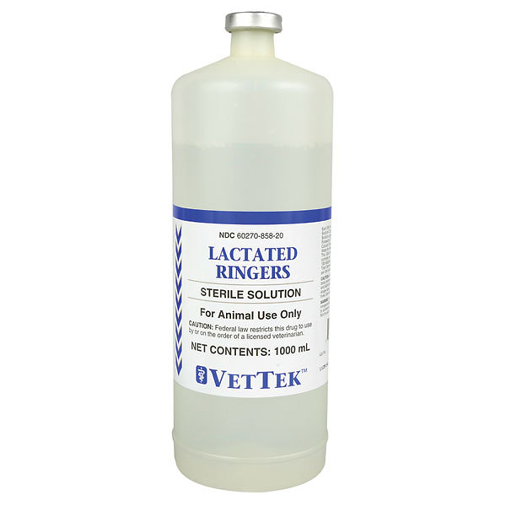 Lactated Ringer Solution - 1000 ml bottle | On Sale | EntirelyPets Rx