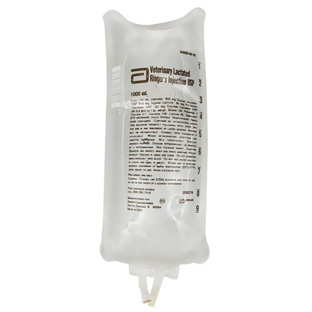 Lactated Ringers Injectable USP 1000ml by Abbott | On Sale ...
