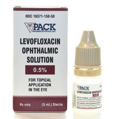 Levofloxacin Ophthalmic Solution 0.5% (5 ml) | On Sale | EntirelyPets Rx