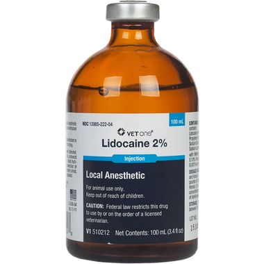 Lidocaine Injectable 100ml Injectable | On Sale | EntirelyPets Rx