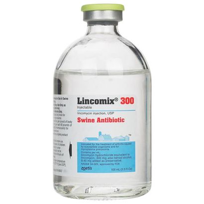 Lincomix 300 (Lincomycin) Injectable Swine Antibiotic, 100ml | On Sale | EntirelyPets Rx